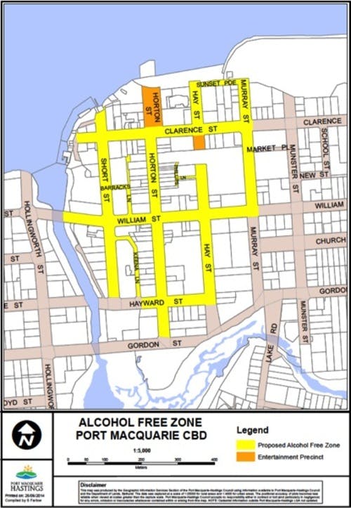 Alcohol Free Zone - Port Macquarie CBD | Port Macquarie-Hastings ...