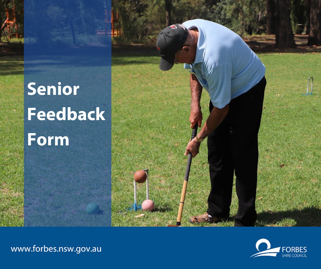 Seniors Week Feedback Form | Your Say Forbes